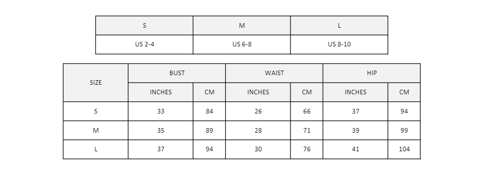 La Miel | Size Chart